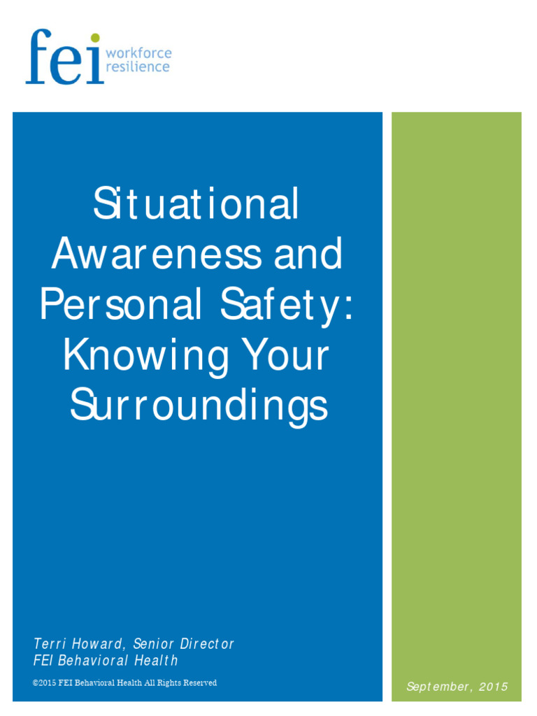 Situational Awareness for Personal Safety | PDF | Crisis Management ...