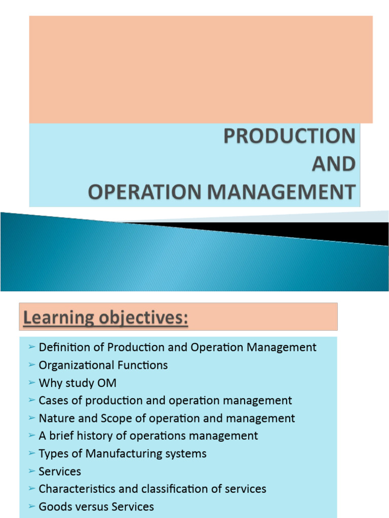 Unit 1 | PDF | Operations Management | Human Resources