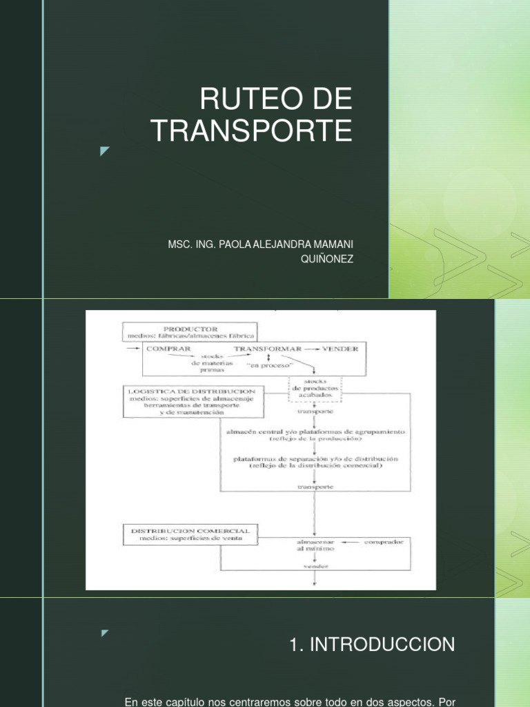 1 Ruteo Merged | PDF | Transporte | Logística