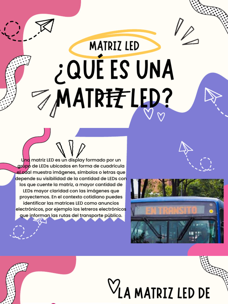 Matriz LED | PDF | Matriz (Matemáticas) | Diodo emisor de luz