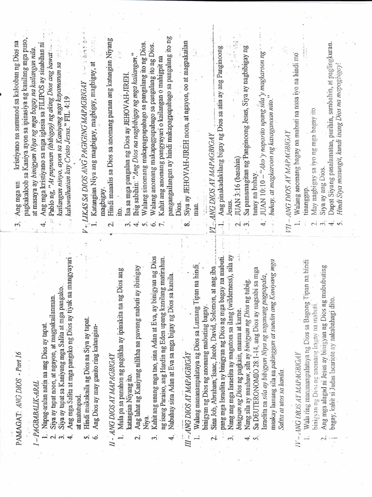 Ang Dios Part 16 | PDF