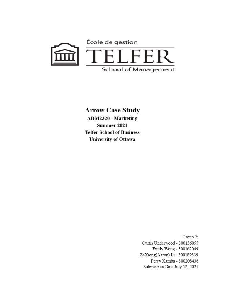 Arrow Case Study ADM2320 PDF | PDF