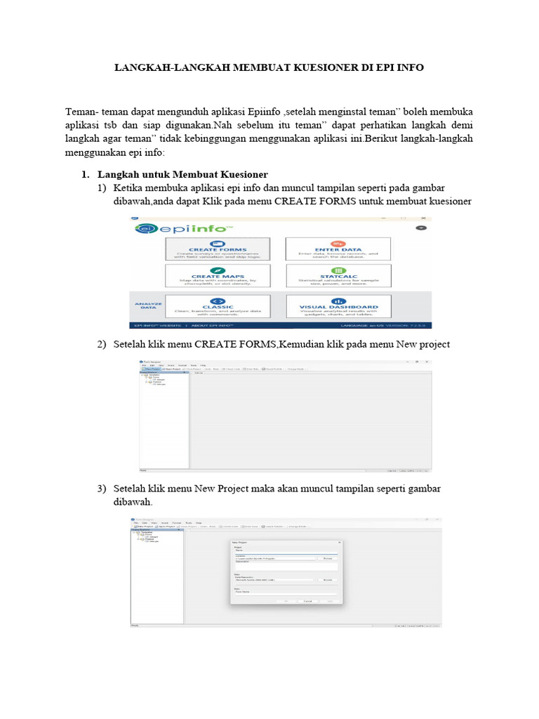 Langkah-Langkah Epi Info | PDF