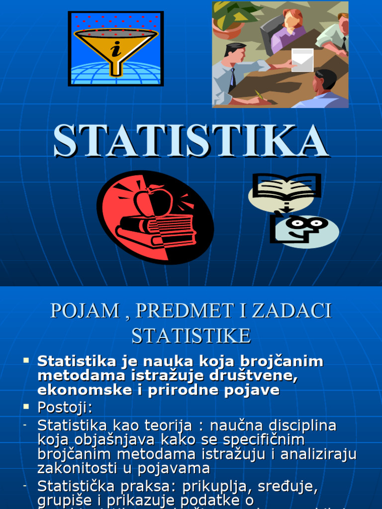 Pojam Predmet I Zadaci Statistike | PDF