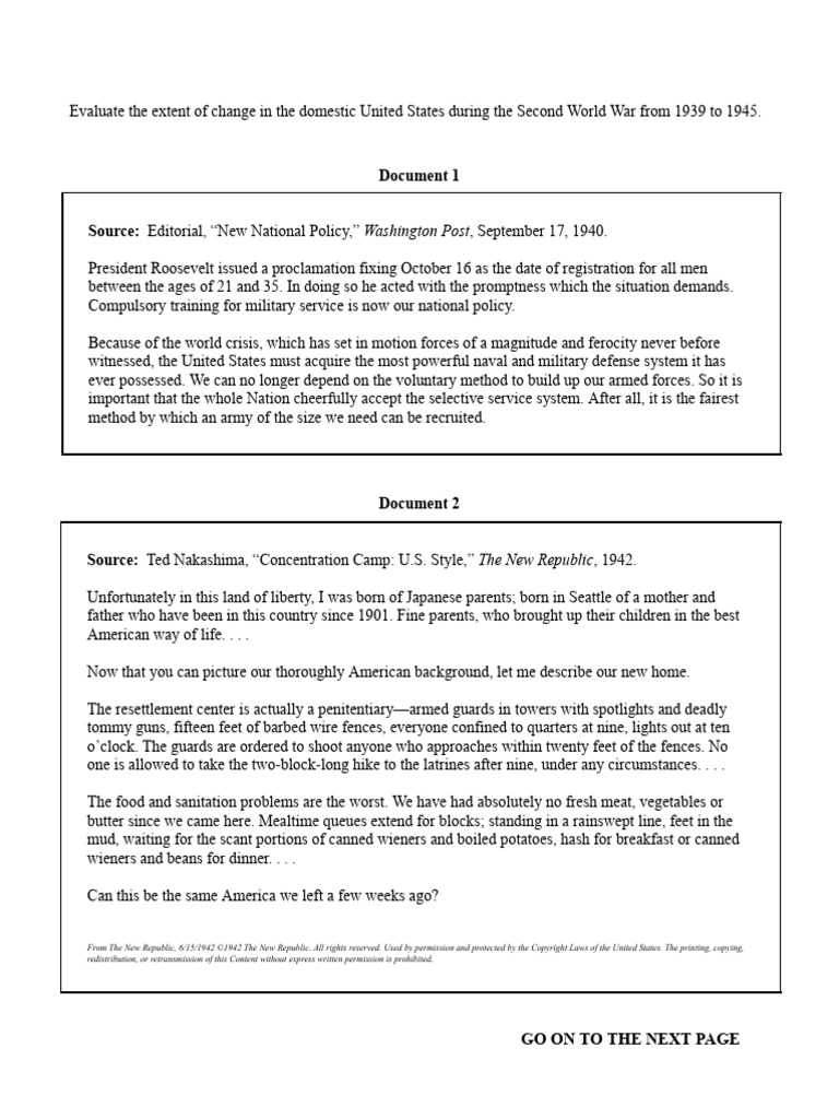Unit 7 DBQ AP U.S. History | PDF