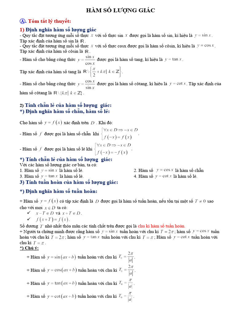 b3 Ham So Luong Giac KNTT GV | PDF