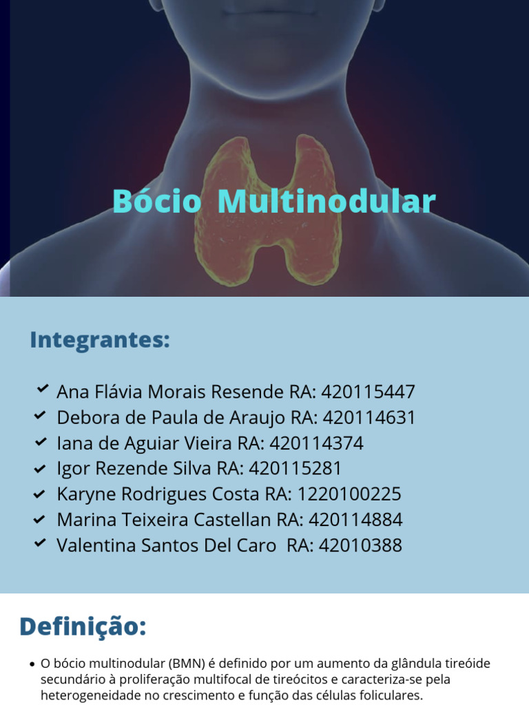 Bócio Multinodular | PDF | Tireoide | Sistema endócrino