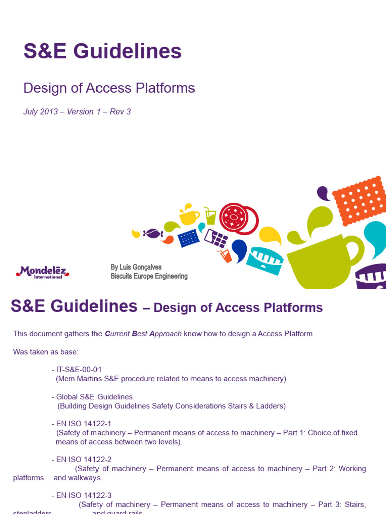 Access Platform Design Safety Guidelines | PDF | Stairs | Civil Engineering