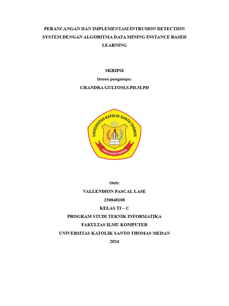 Sistem Deteksi Intrusi Berbasis IBL | PDF