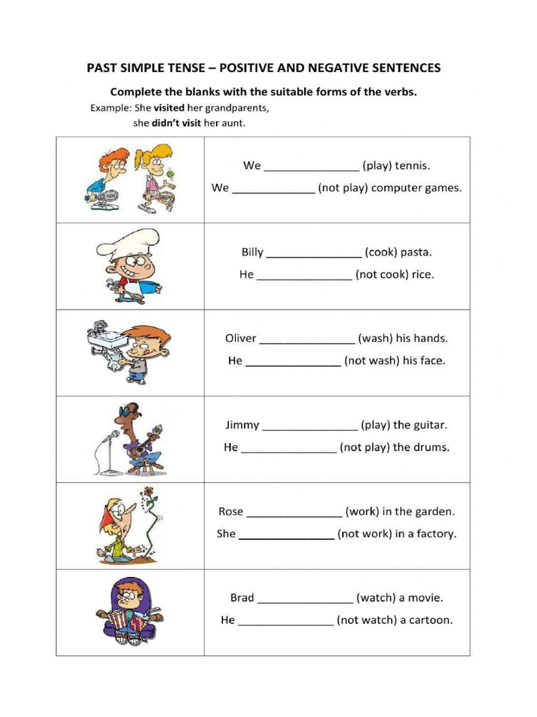 Past Simple. Regular Verb | PDF