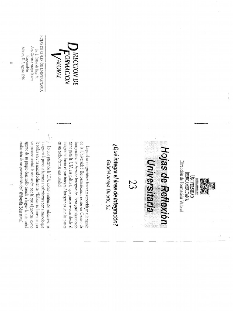 ¿Qué Integra El Area de Integración Gabriel Anaya | PDF