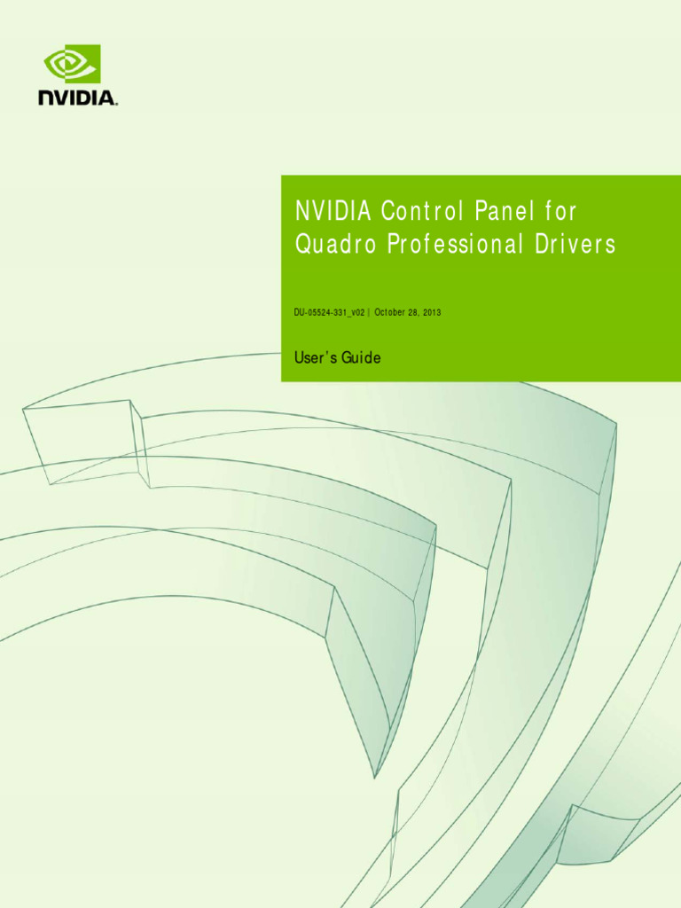 NVIDIA Quadro Control Panel 331 | PDF | Graphics Processing Unit ...
