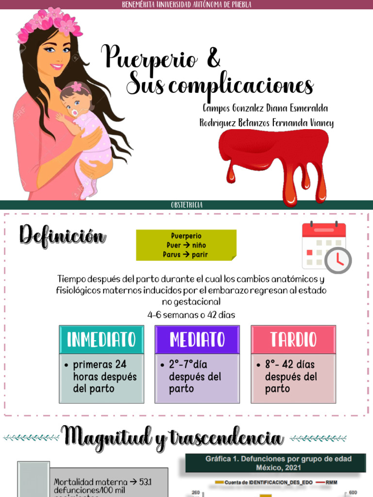 Puerperio y Sus Complicaciones | PDF | Periodo posparto | Parto