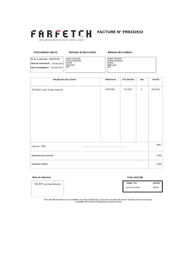 Facture Fartech | PDF