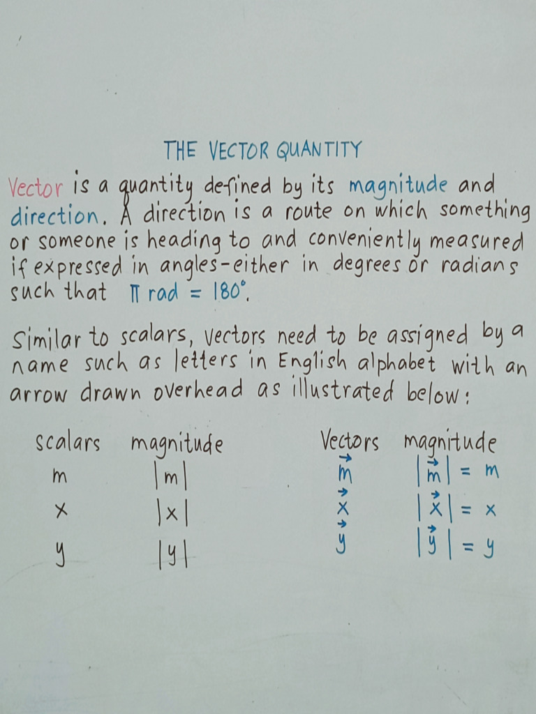 Slide03 The Vector Quantity | PDF