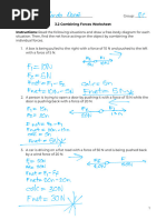 Net Force Worksheet: Name - Date | PDF