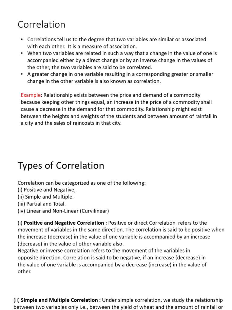 14 Correlation 08 02 2024 | PDF | Multivariate Statistics | Statistics 14 Correlation 08 02 2024 | PDF | Multivariate Statistics | Statistics