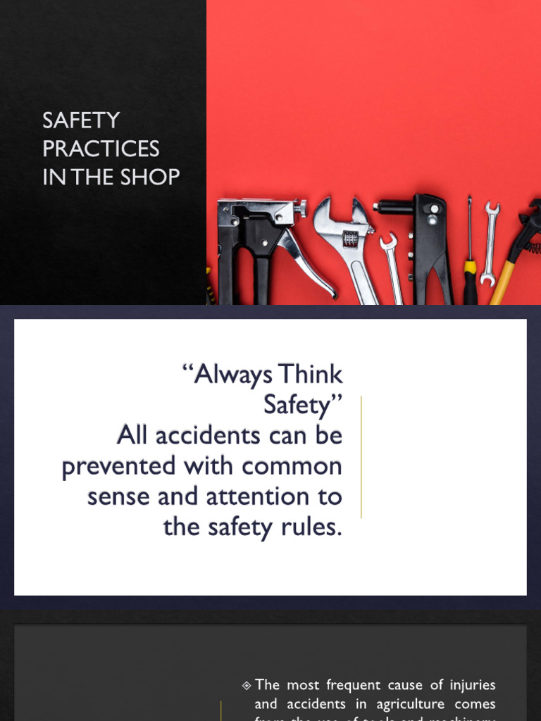 Chapter 1 - SAFETY PRACTICES IN THE SHOP | PDF | Fires | Safety