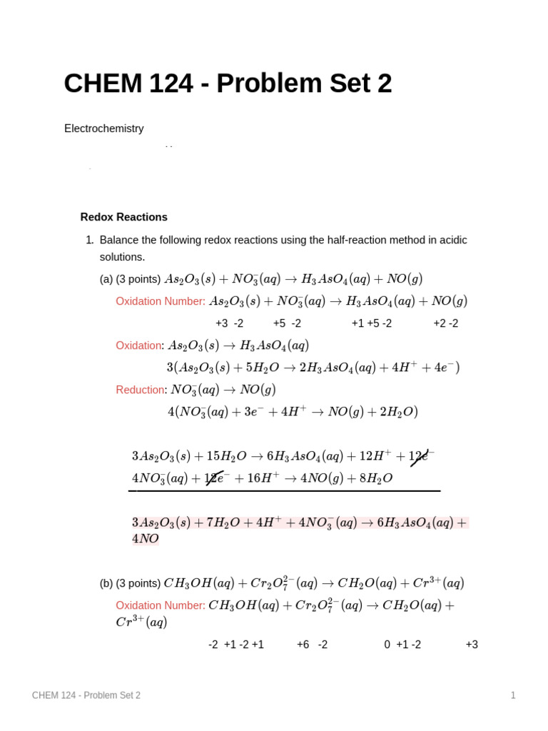 Chem 2 | PDF | Redox | Anode
