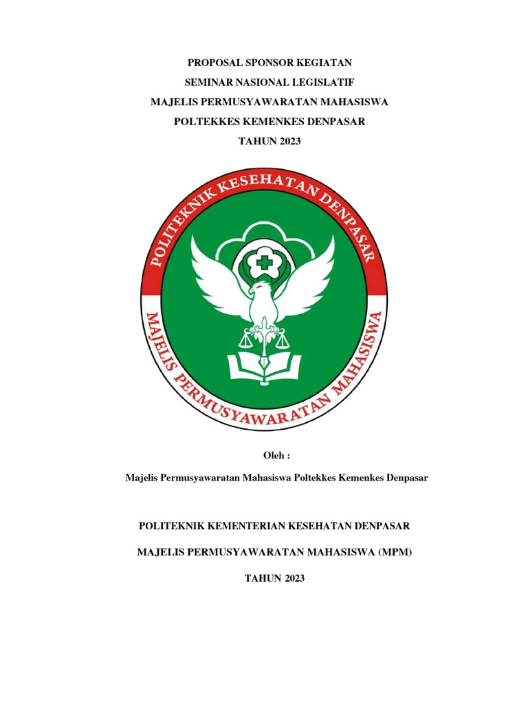 Proposal Sponsorship Seminar Legislatif 2023 | PDF