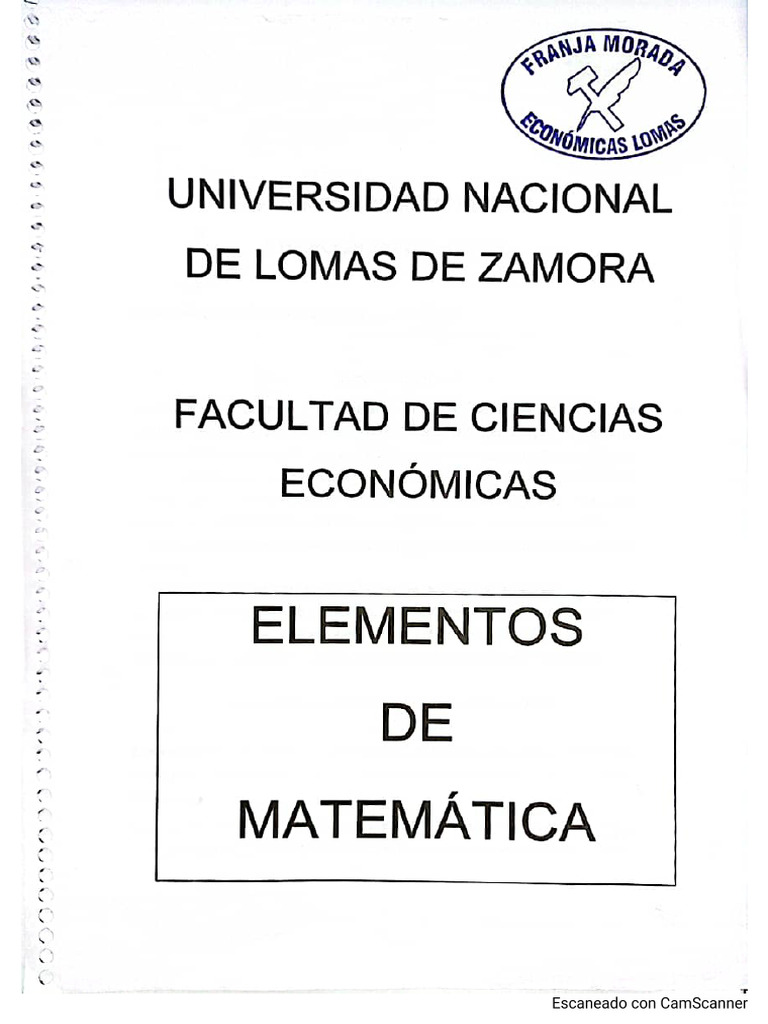 2024 - Elementos de Matematica | PDF