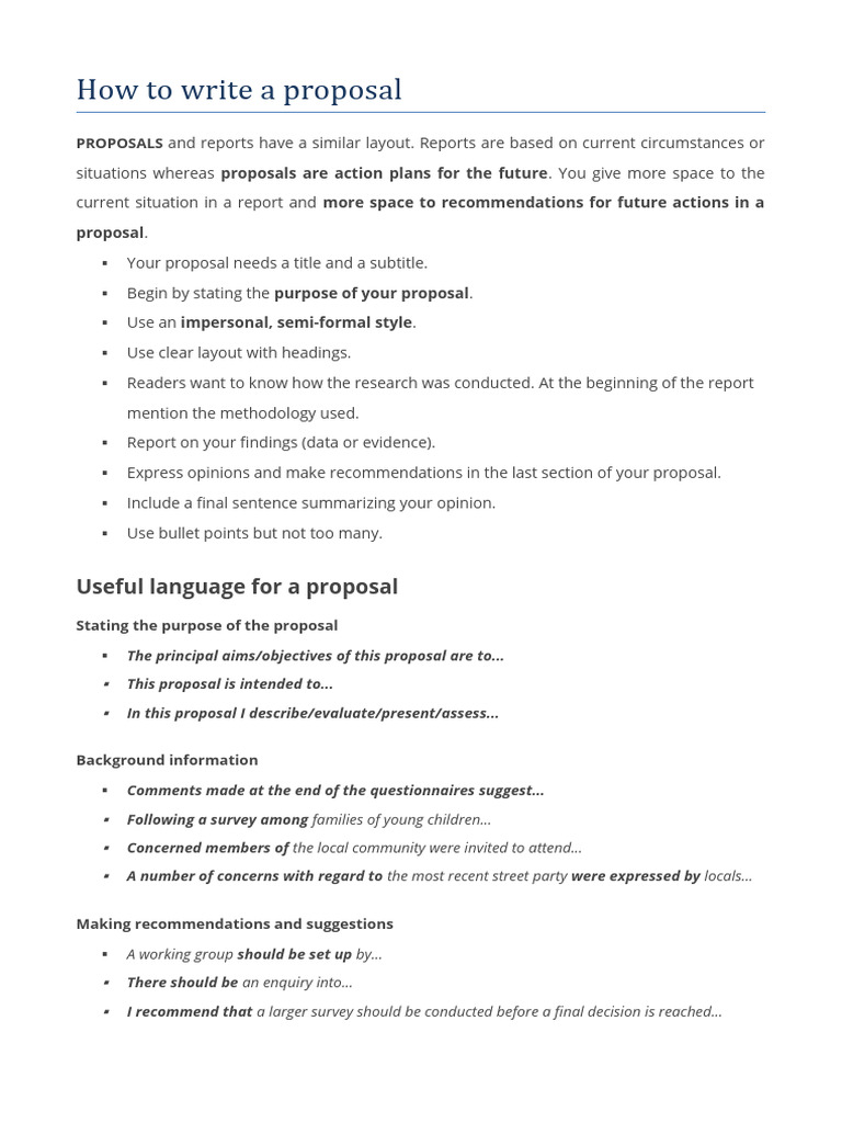 How To Write A Proposal | PDF | International Student | Methodology