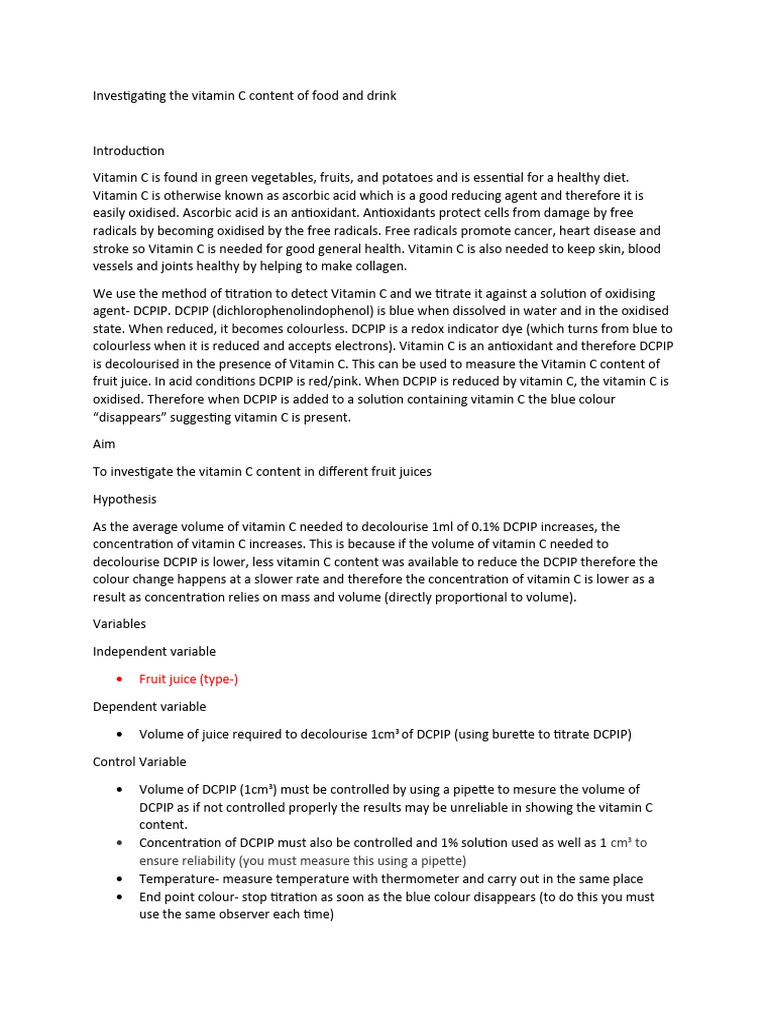 CPAC 2 - Vit C | PDF | Vitamin C | Observational Error