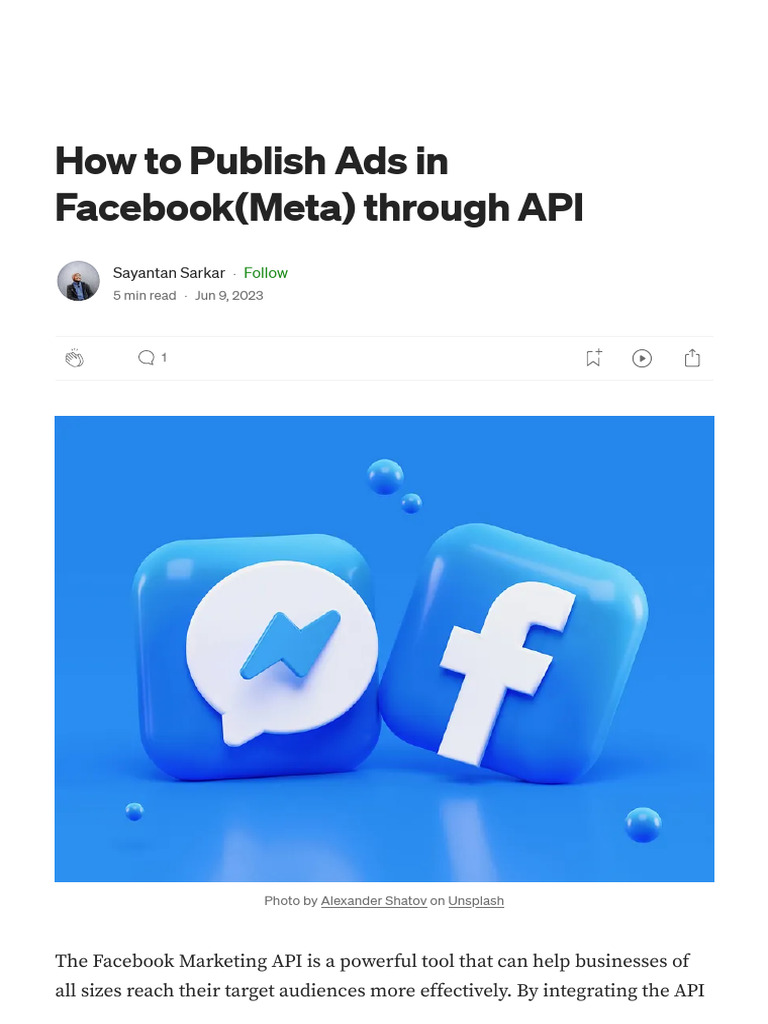 How To Publish Ads in Facebook (Meta) Through API - by Sayantan Sarkar ...