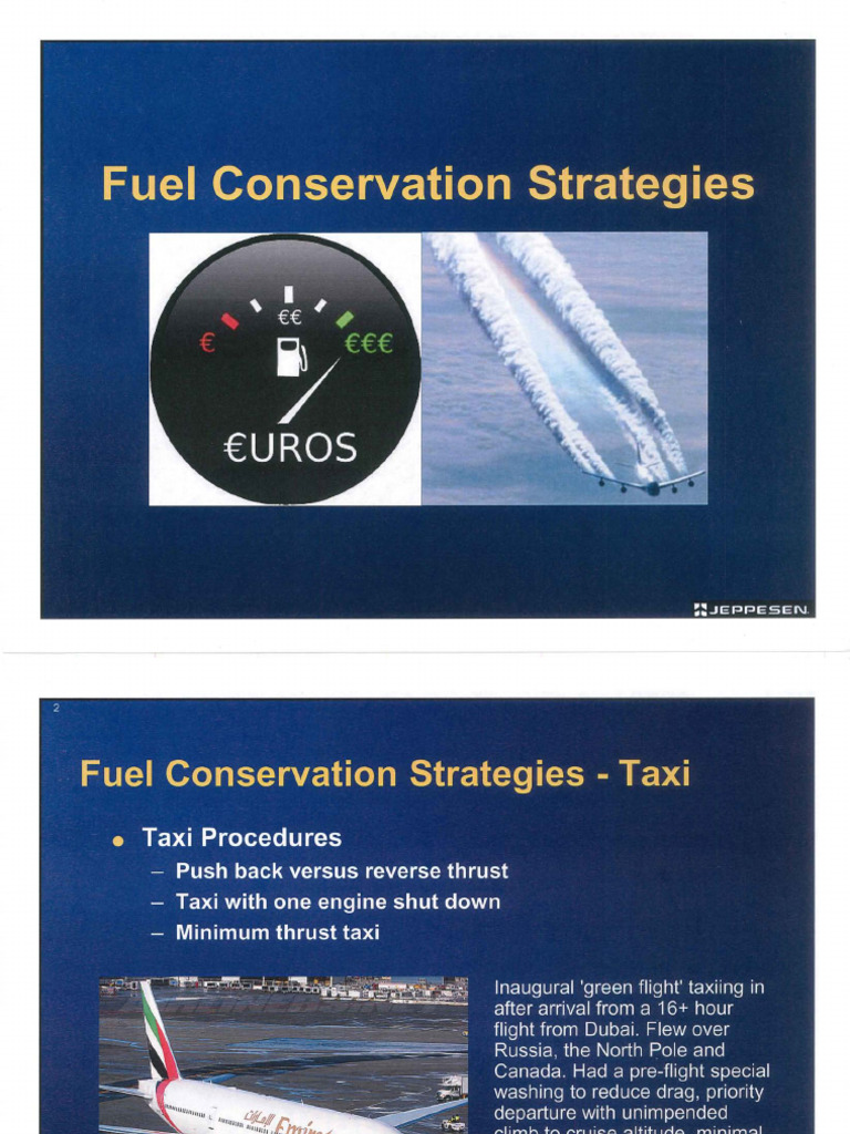 Fuel Conservation Strategies Jeppesen | PDF
