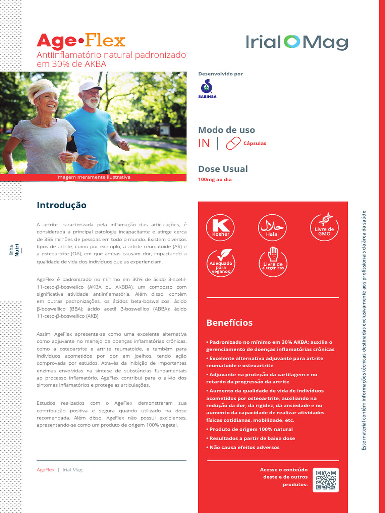 AgeFlex - Lamina Irial | PDF | Artrite | Inflamação