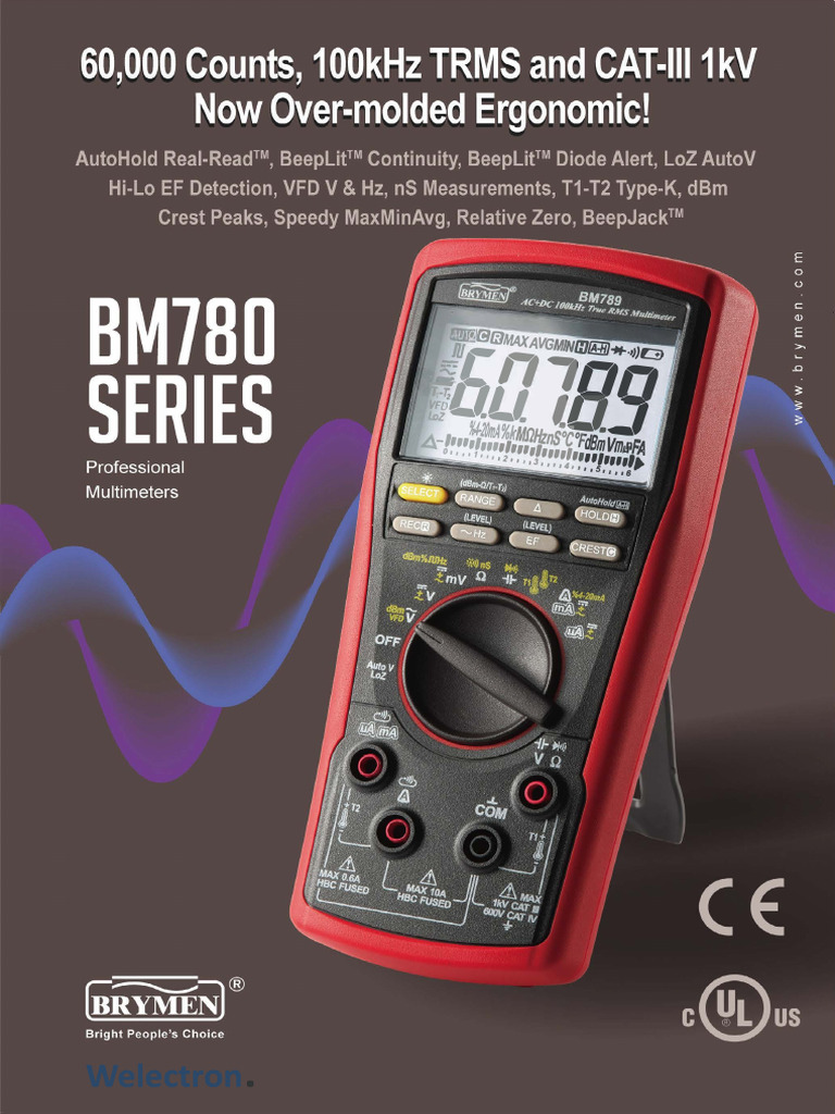 Brymen_BM780_Datasheet | PDF | Alternating Current | Frequency