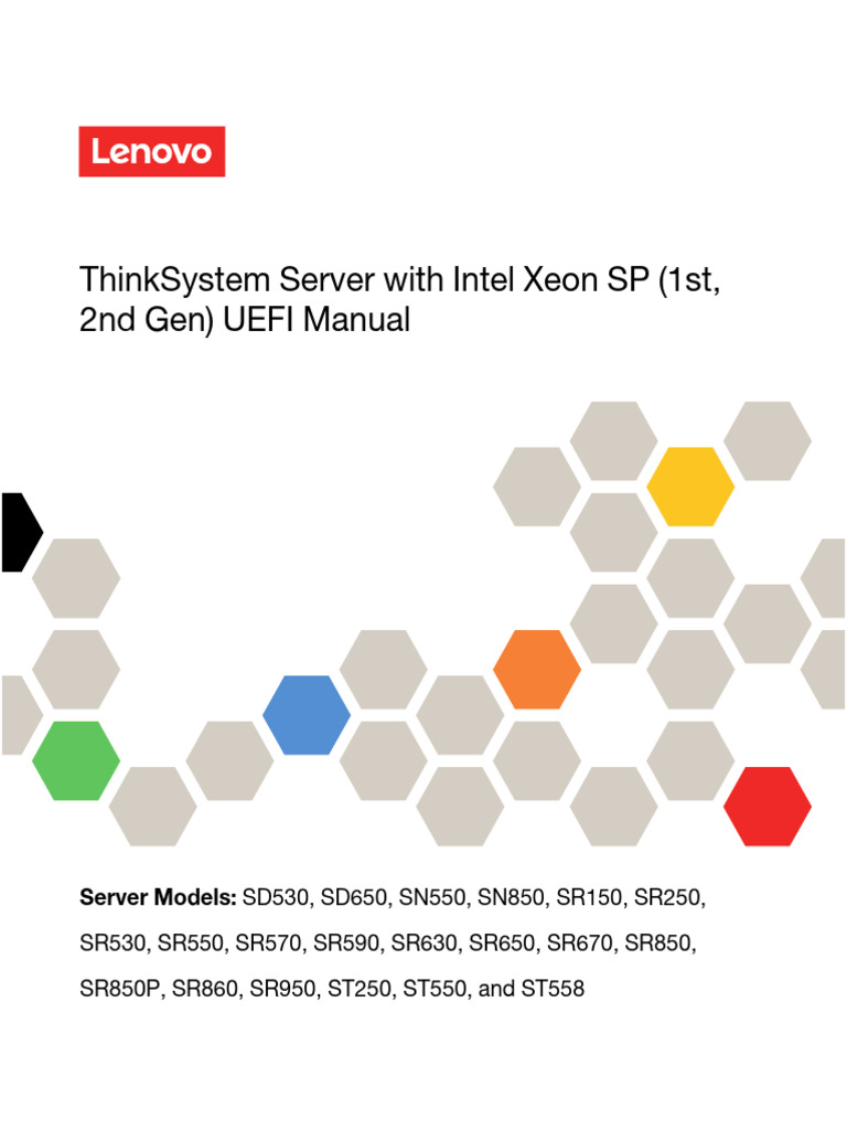 Lenovo Uefi - Setting - Guide | PDF | Booting | Command Line Interface