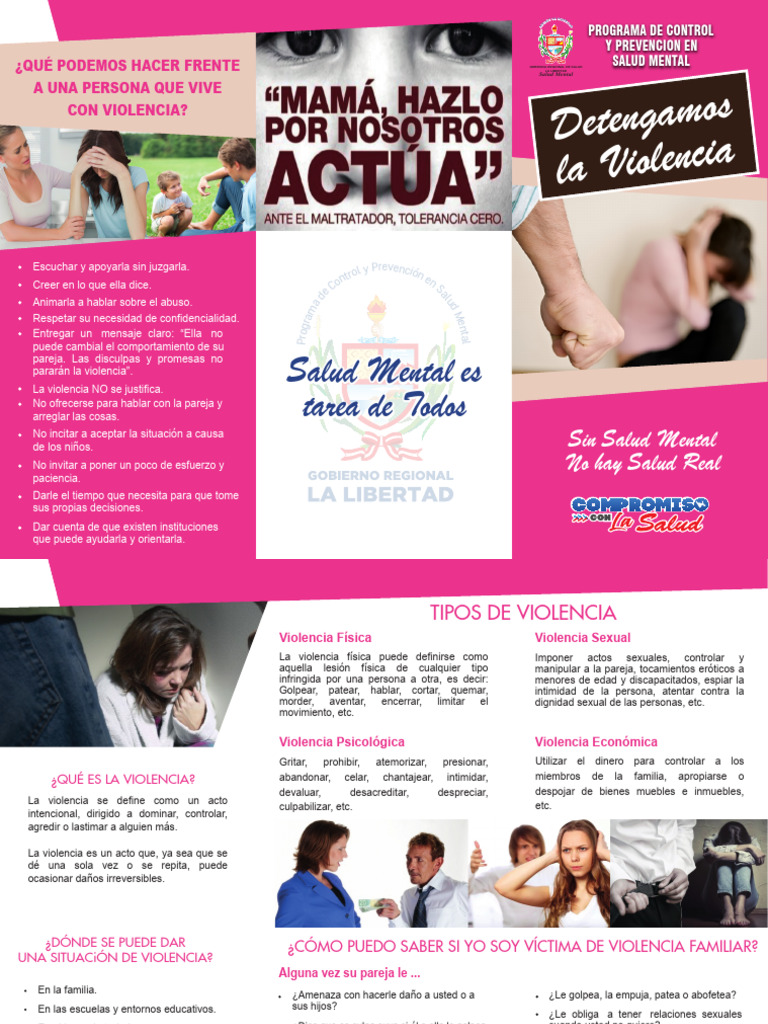 TR Ptico - DETENGAMOS LA VIOLENCIA | PDF | Violencia | Violencia doméstica