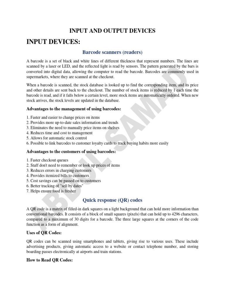 Input | PDF | Touchscreen | Qr Code