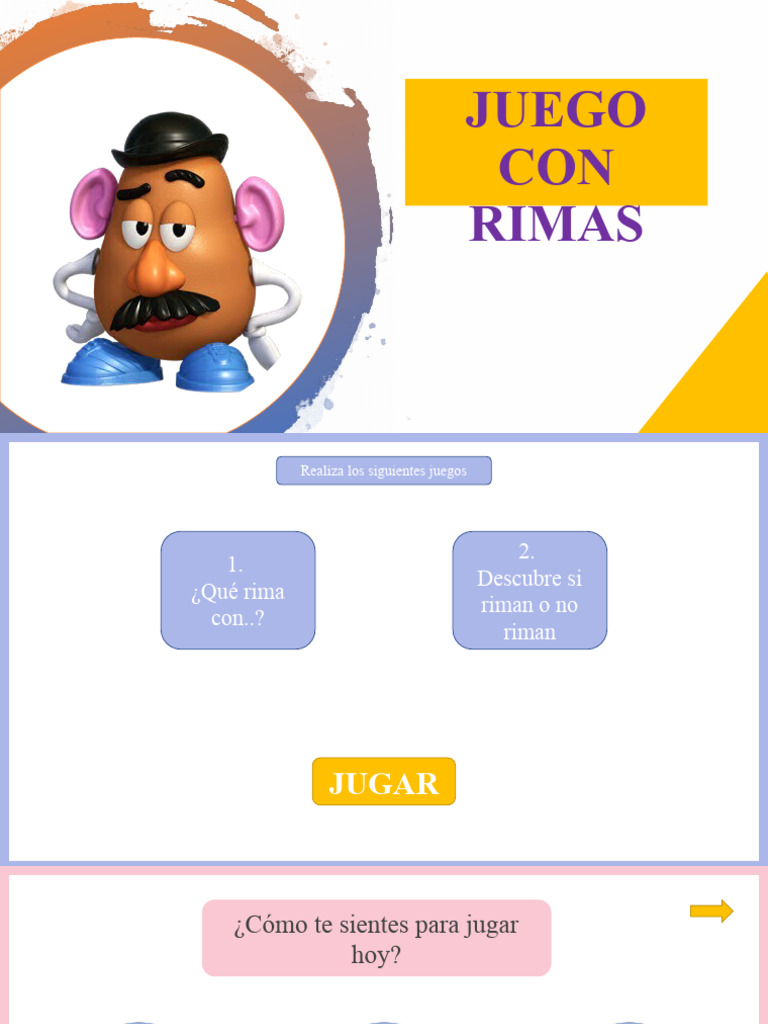 Juegos de Rimas: Descubre y Aprende | PDF