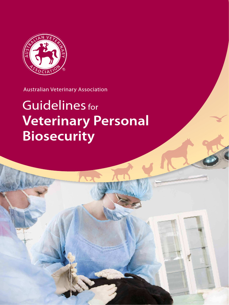 Veterinary Personal Biosecurity Guidelines | PDF | Hand Washing ...