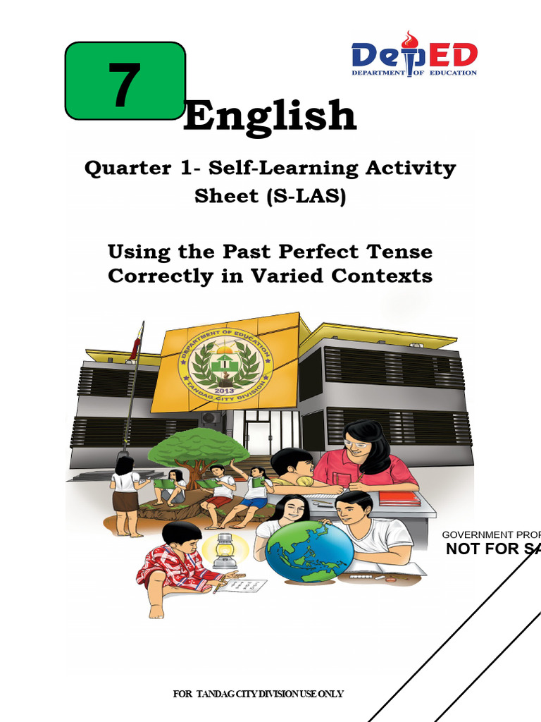 Self-Learning Activity Sheet - Past Perfect Tenses | PDF | Grammatical Tense | Verb