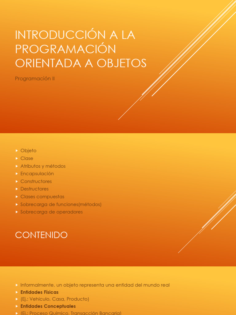 Tema 1 Introducción A La Programación Orientada A Objetos Pdf Objeto Informática Clase