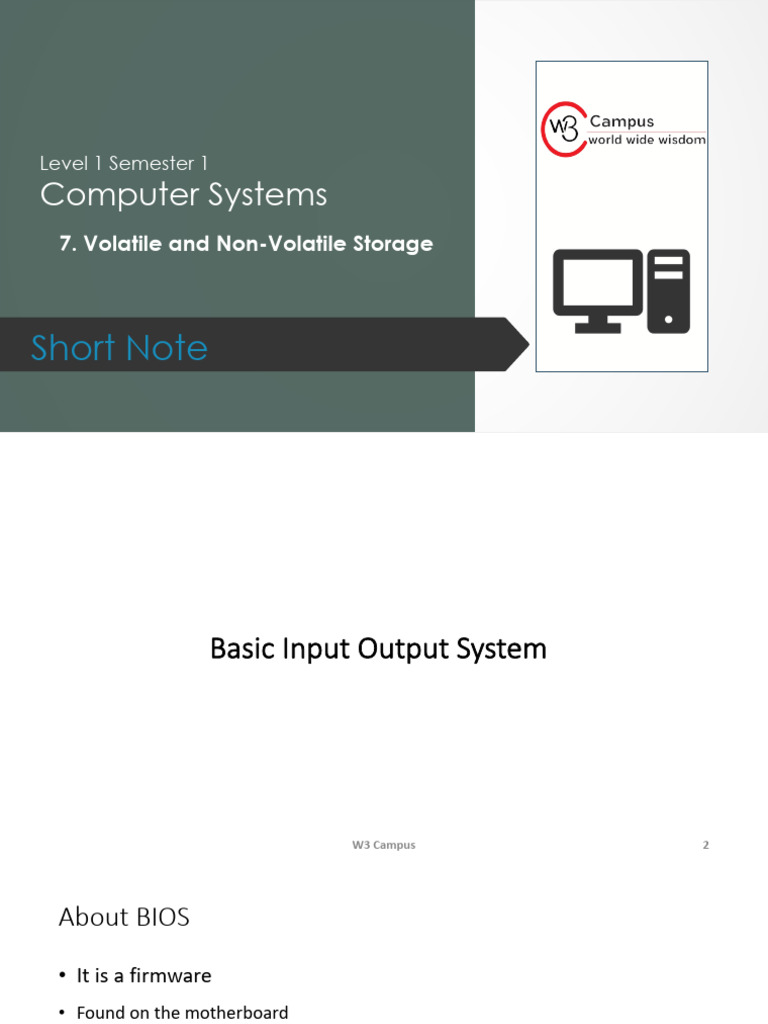 Volatile and Non-Volatile Storage-SN | PDF | Bios | Read Only Memory