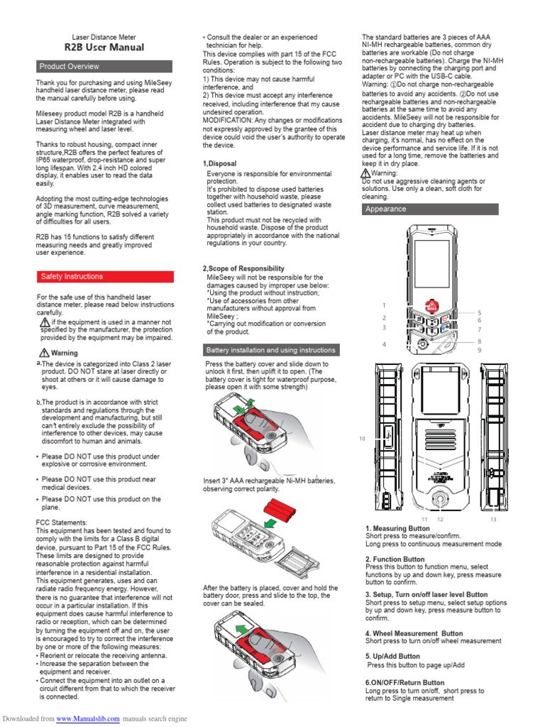 r2b Manual | PDF