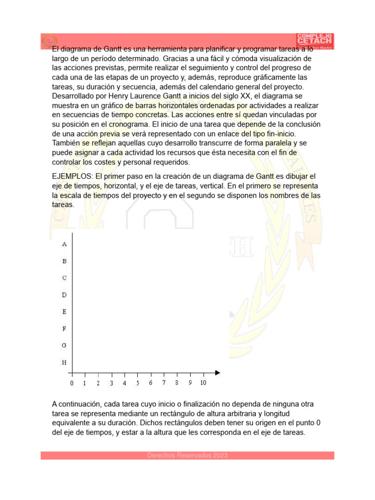 Ejemplos Diagramas de Gantt | PDF | Informática
