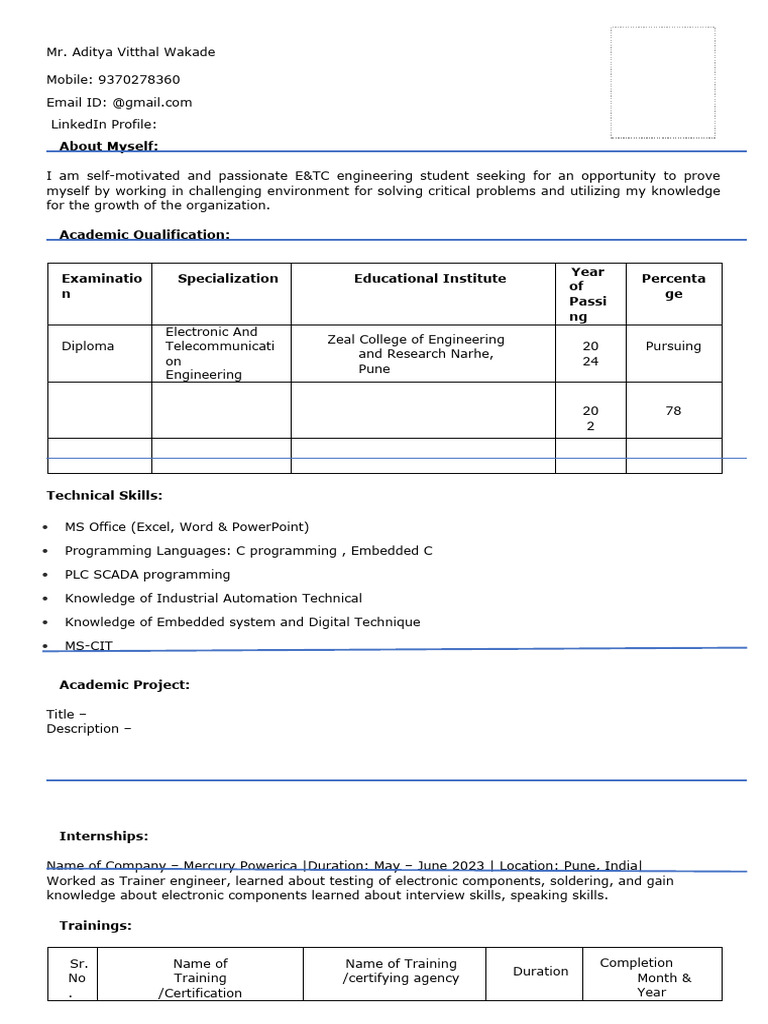 Resume Vaishnavi | PDF