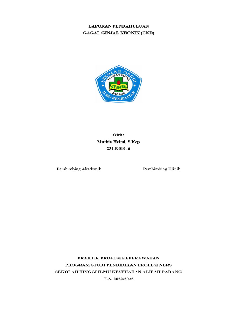 Laporan Pendahuluan | PDF