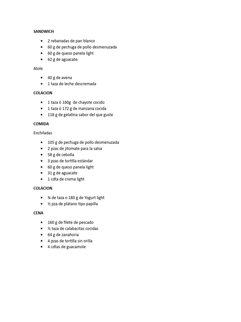 Plan Dieta Suave | PDF