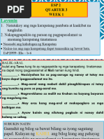 Karapatan at Tungkulin Worksheet | PDF