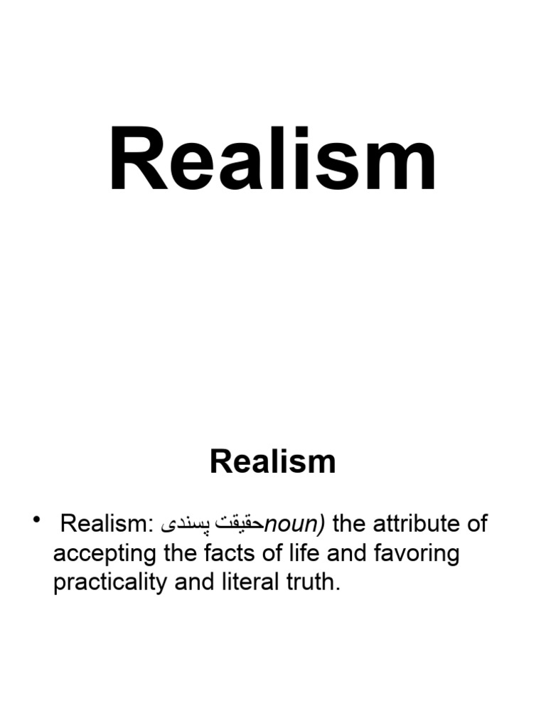 Realism | PDF | Philosophical Realism | Reality