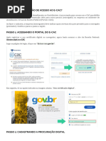 Passo A Passo para Cadastro de Procuração Eletronica No Ecac | PDF