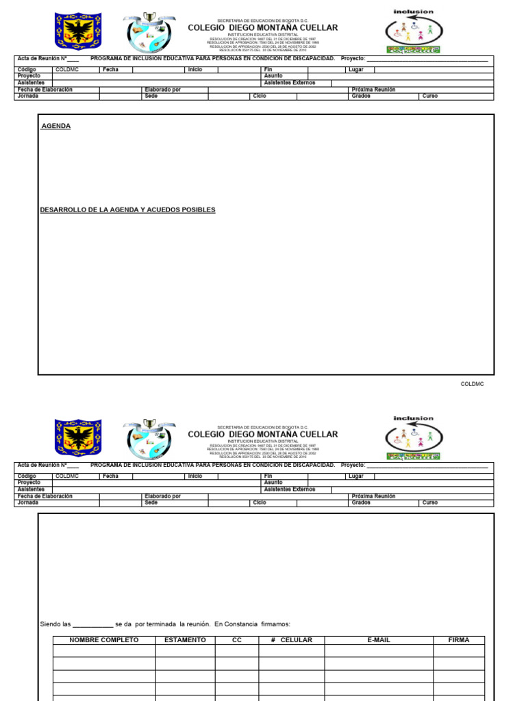 Formato de Acta | PDF