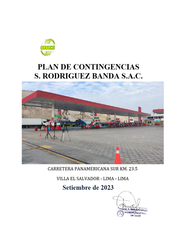 Plan de Contingencias SRB | PDF | Corrosión | Riesgo