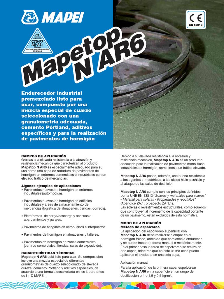 921 Mapetop N Ar6 Es | PDF | Hormigón | Ciencias fisicas